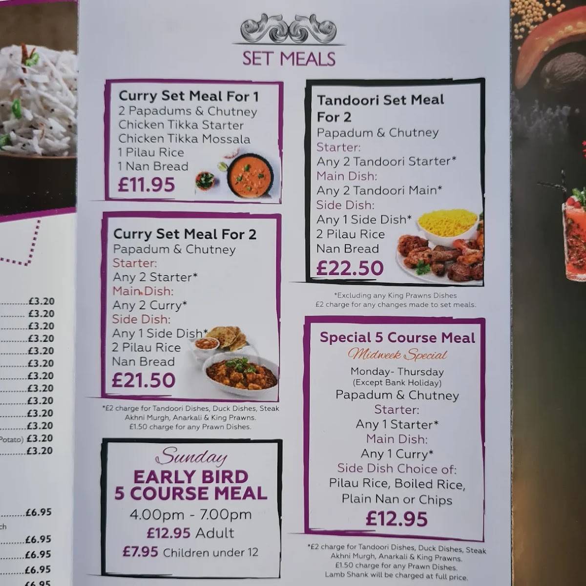 Menu at Indian Lounge Restaurant, Bury