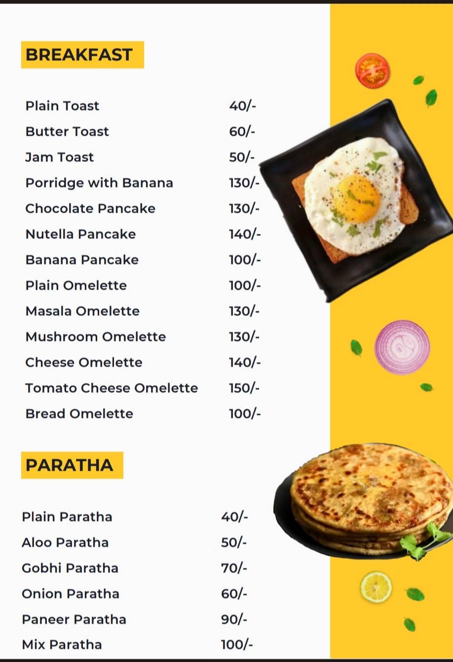 Menu at Indus Spices Restaurant and Cafe, India