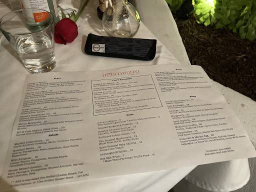 Menu at Intermezzo by Wine Cask pub & bar, Santa Barbara, 813 Anacapa St