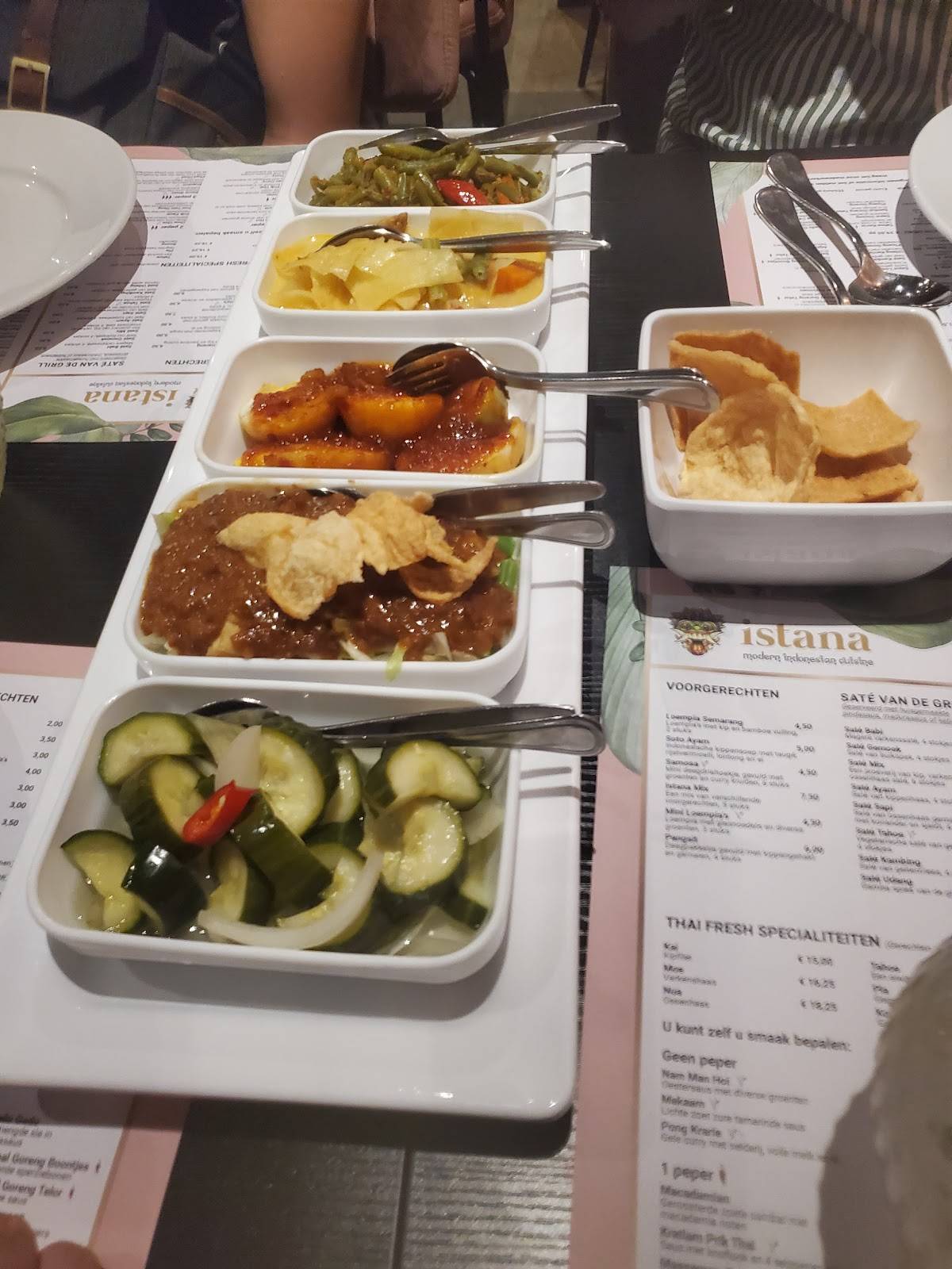Speisekarte von Istana Indonesisch Restaurant, Den Haag