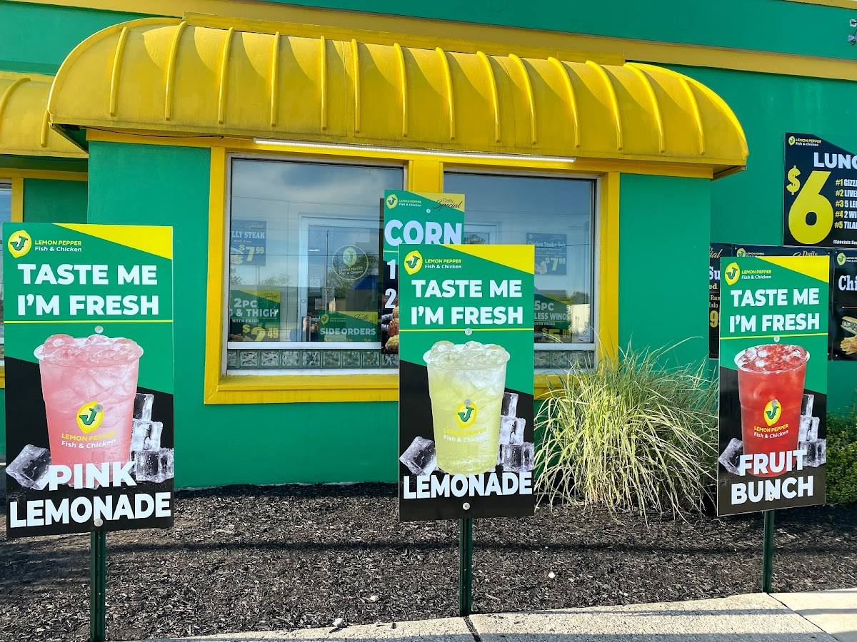 Menu at J Lemon Pepper fish & Chicken fast food, Columbus