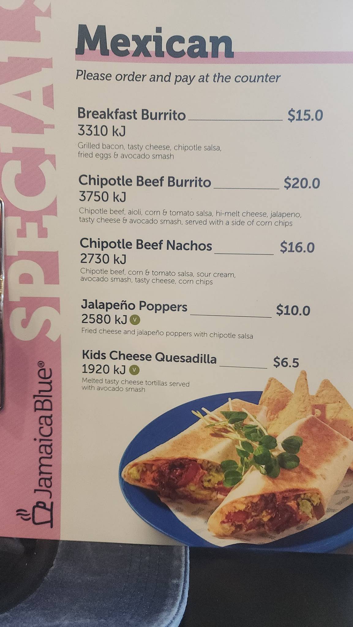 Menu at Jamaica Blue Cranbourne Park cafe, Cranbourne