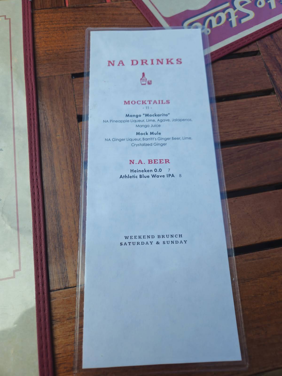 Carta del restaurante White Star Warren St, Jersey City, 179 Warren St
