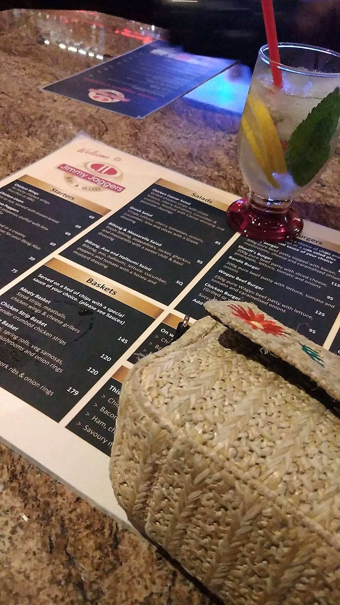 Menu at Jimmy Jaggers Bar & Grill, Parys