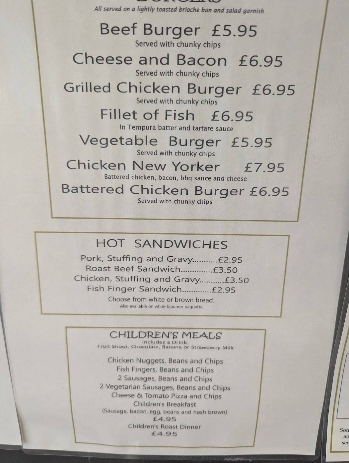Menu at Jimmy Macks restaurant, Halesowen