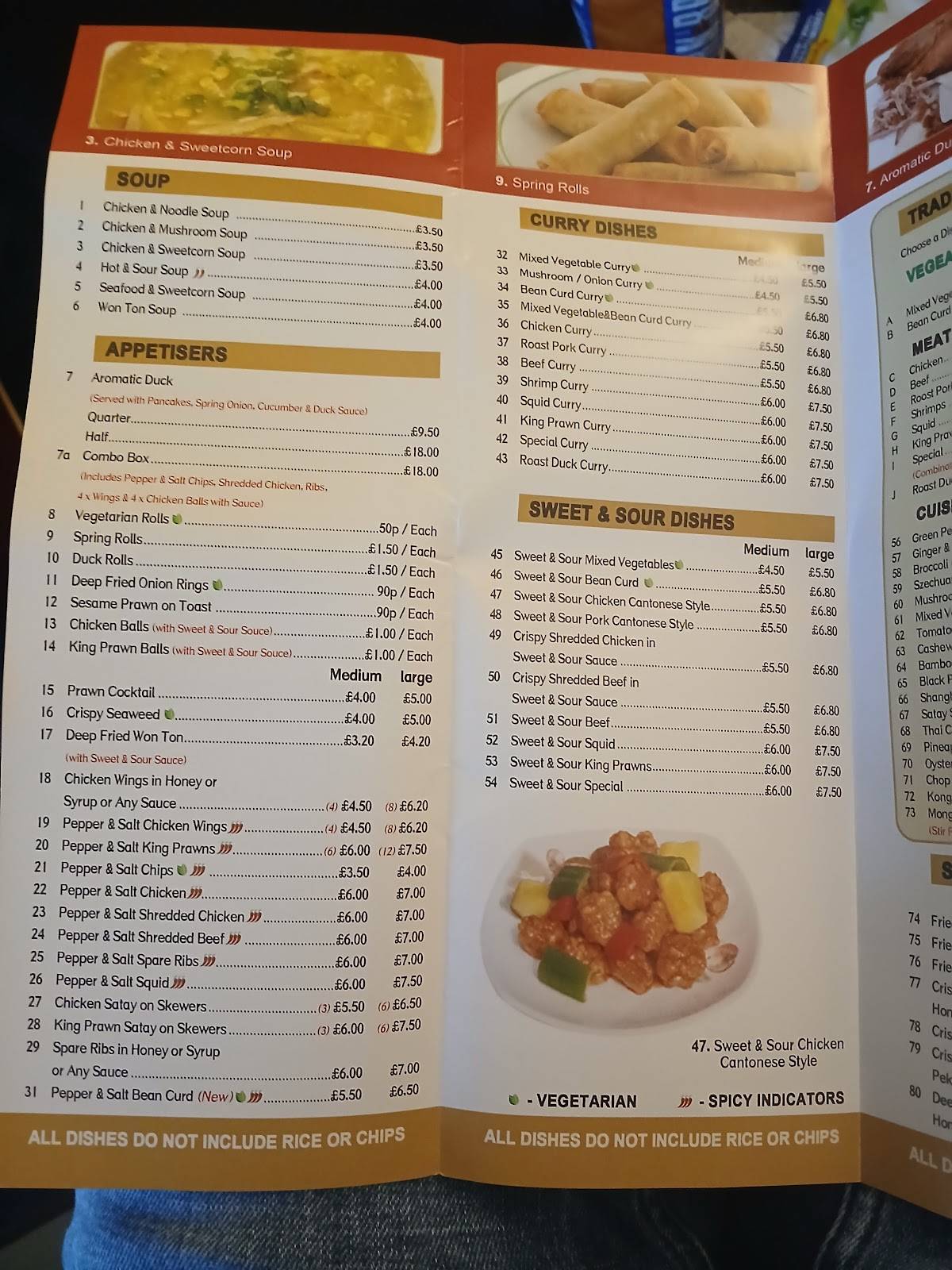 Menu at Jiuding fast food, Edinburgh