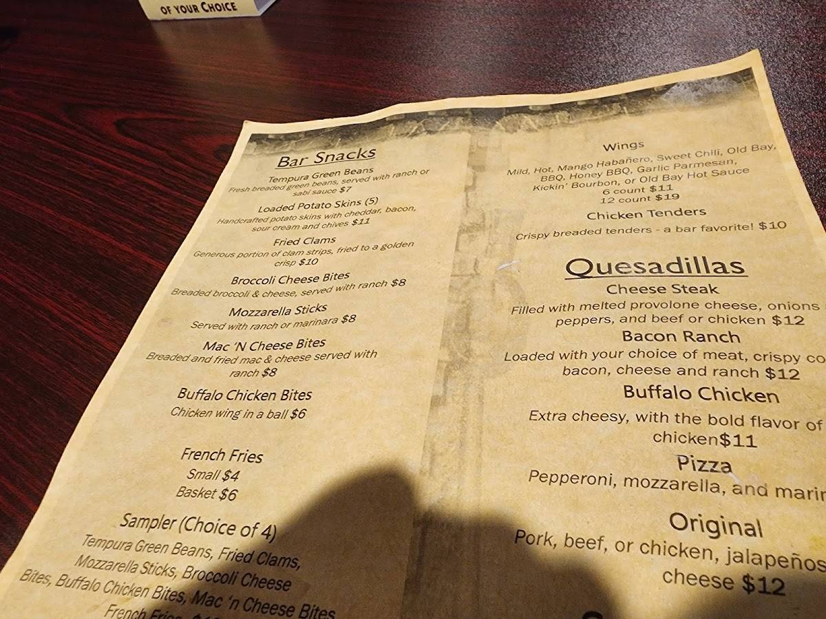 Menu at Joker's Bar & Grill, Funkstown