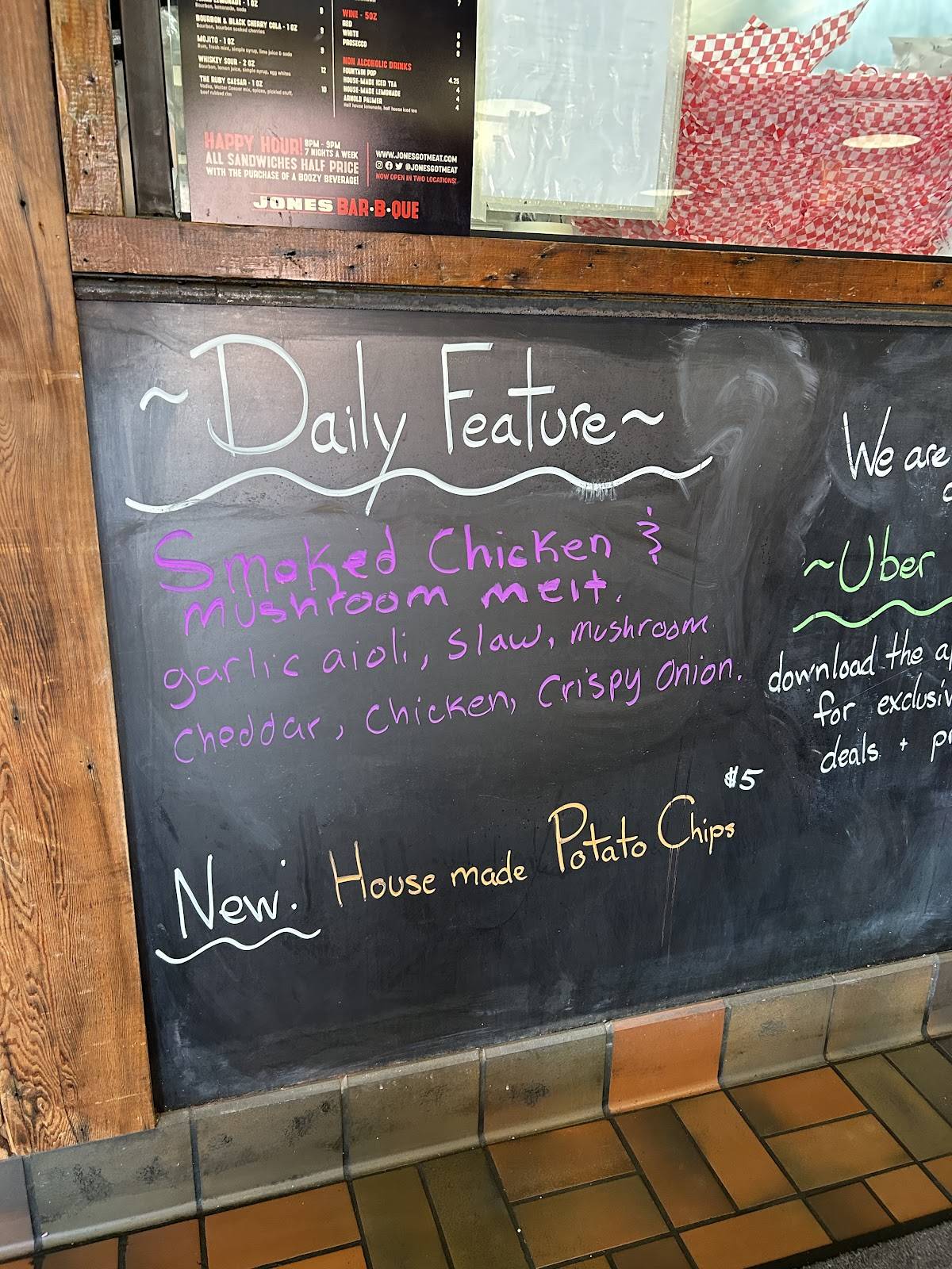 Menu at Jones Bar B Que Langford, Langford