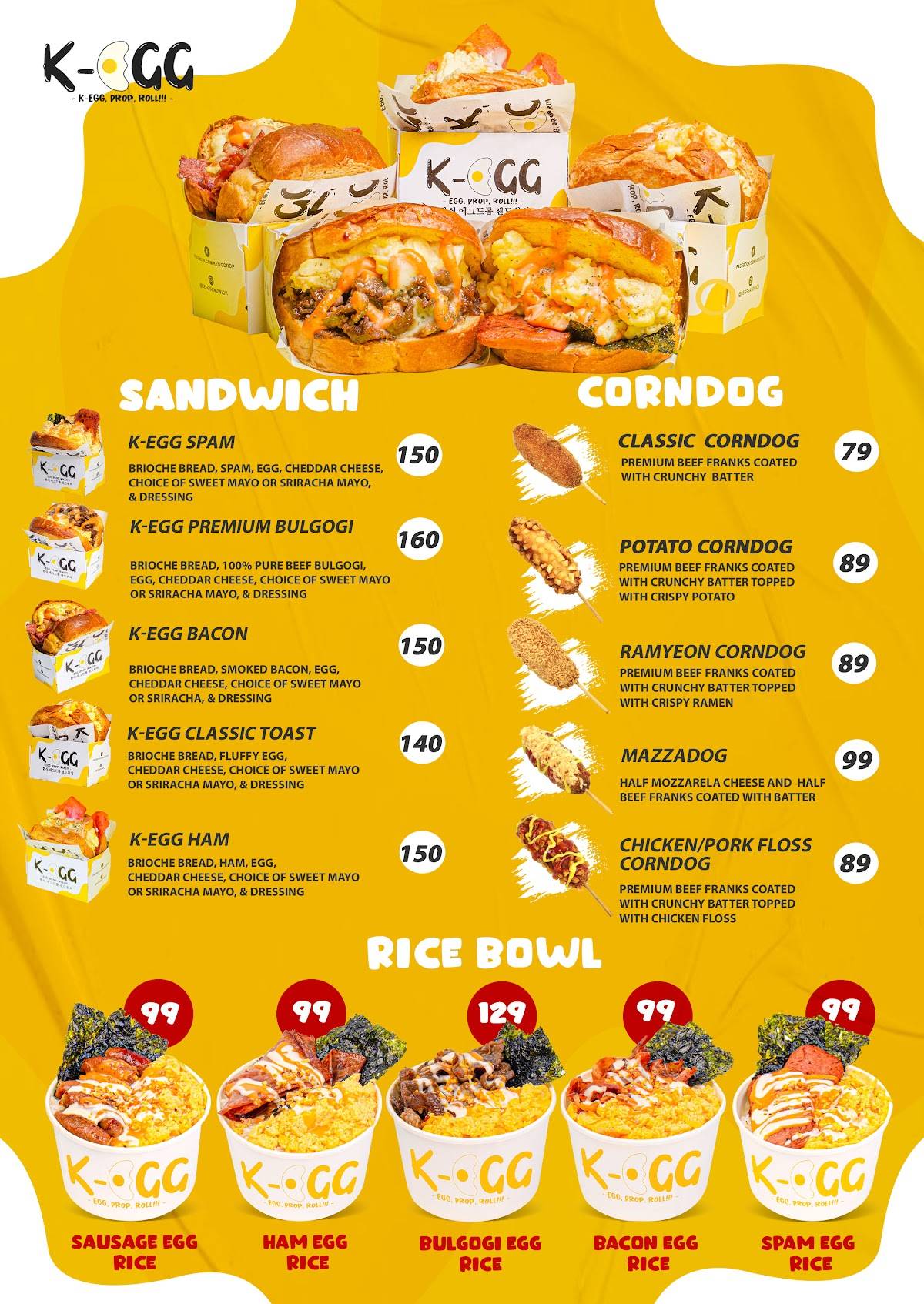 Carta del restaurante K-Egg Gun-Ob Lapu-Lapu City, Lapulapu