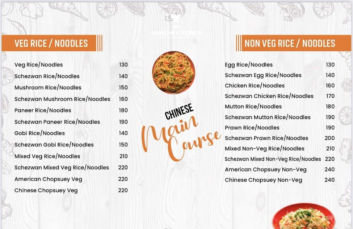 Menu at KANCHI KITCHEN RESTAURANT, Kanchipuram, Vallal Pachaiyappan St