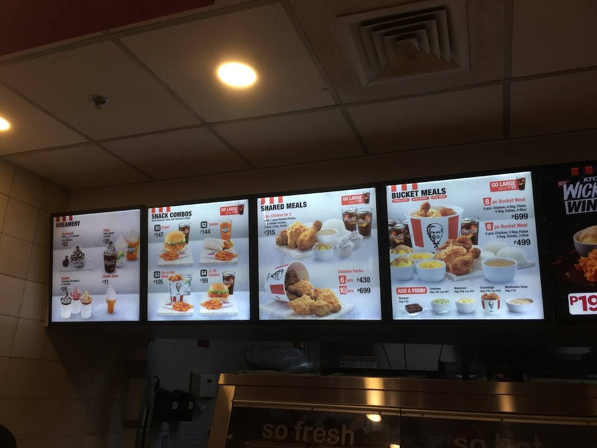 Menu at KFC restaurant, Mandaue City, Unit 20 21, 168 Park Mall Dr