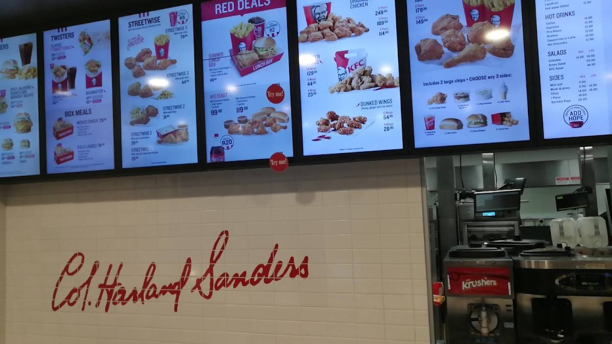 Carta del restaurante KFC Randpark Ridge, Randburg, Trinity Village ...