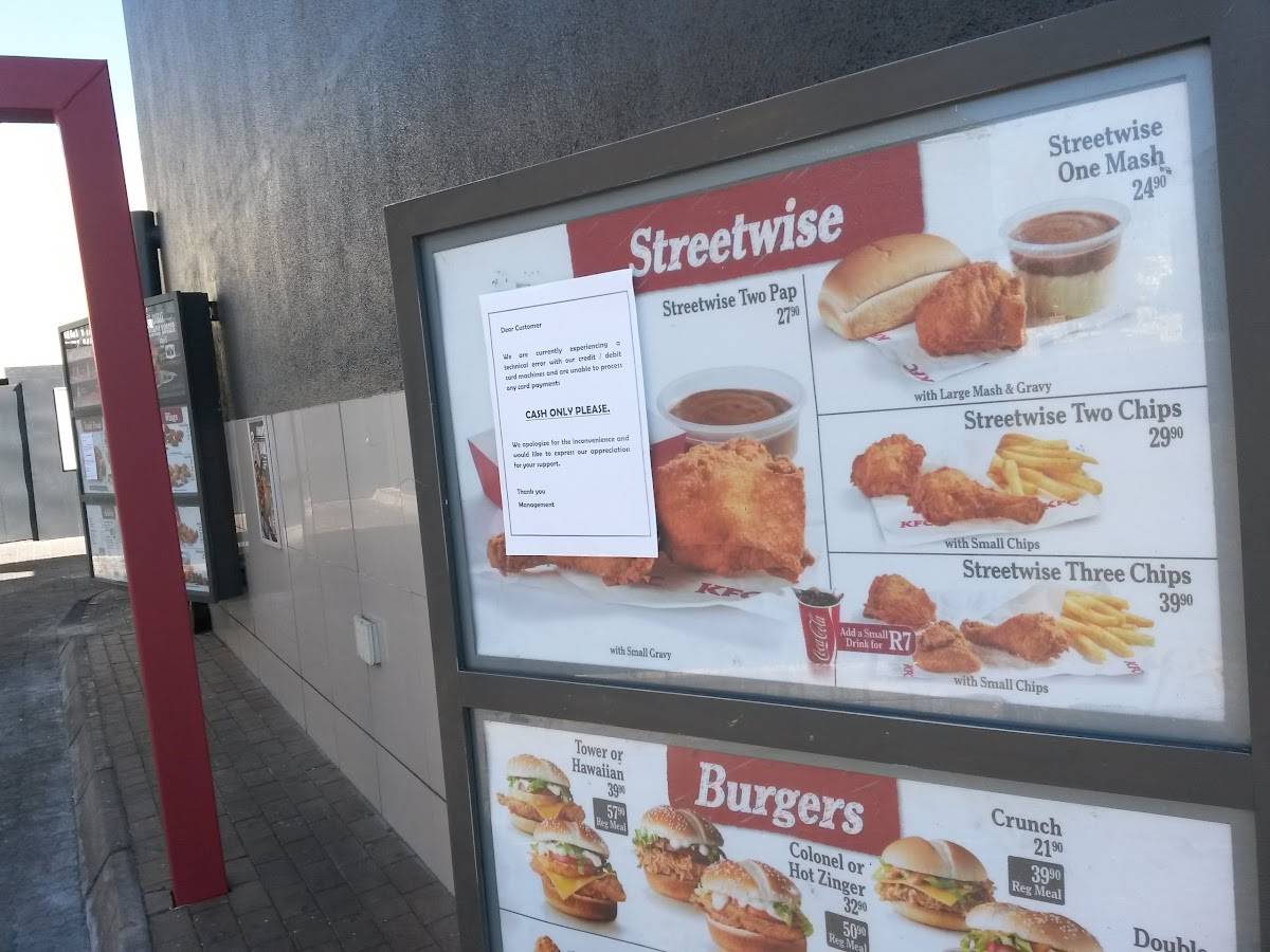 Menu at KFC Upington restaurant, Upington, Cnr Scott