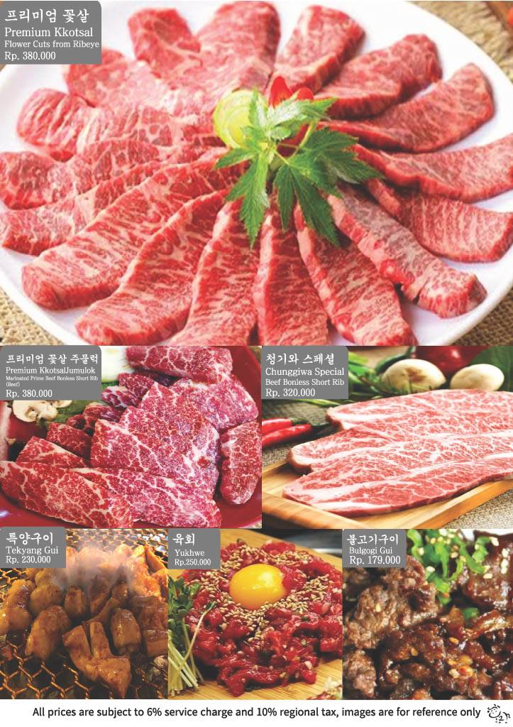 Menu at KOREAN BBQ Chung Gi Wa, Depok, Jl. Alternatif Cibubur Blk. A-B ...