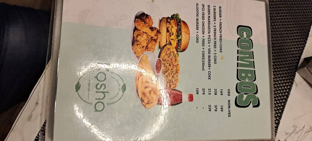 Menu at KOSHA the house of cuisines, Tirupati