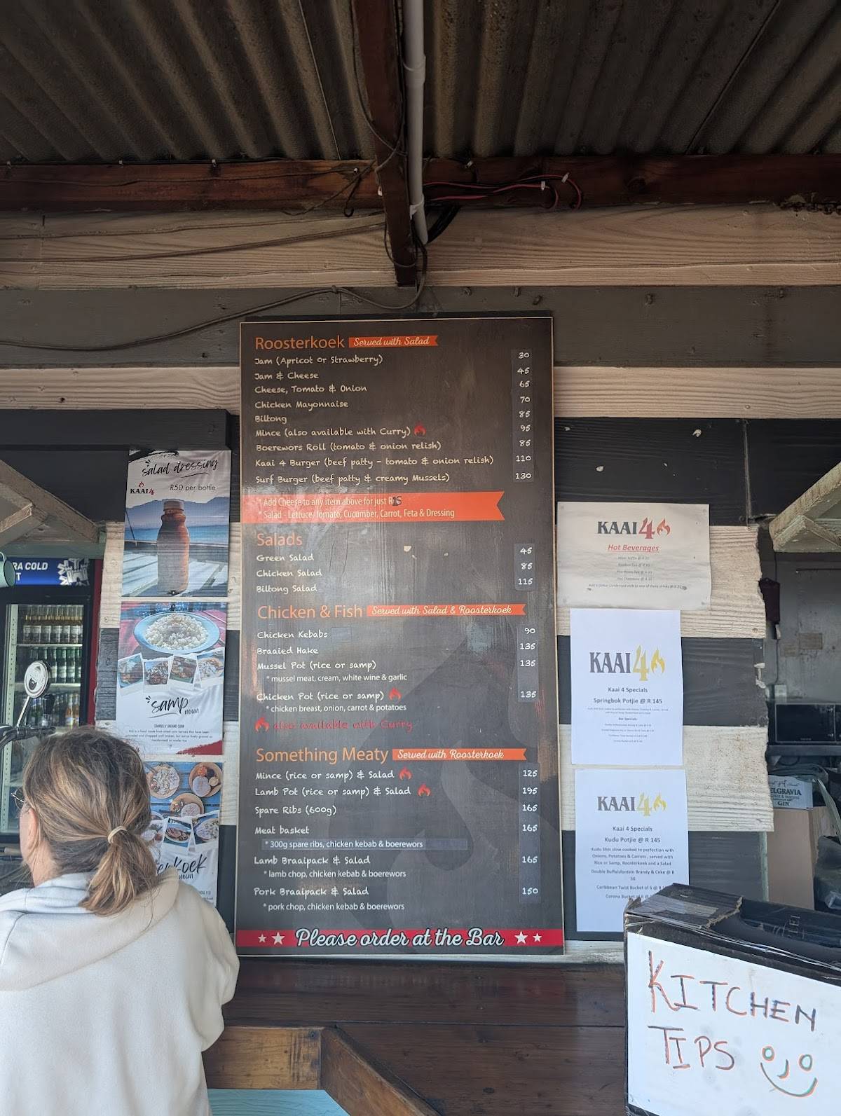 Menu at Kaai 4 Braai Restaurant, Mossel Bay