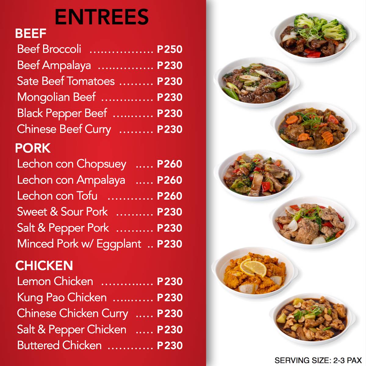 Menu at Kanto Wok Chinese Express Katipunan restaurant, Quezon City