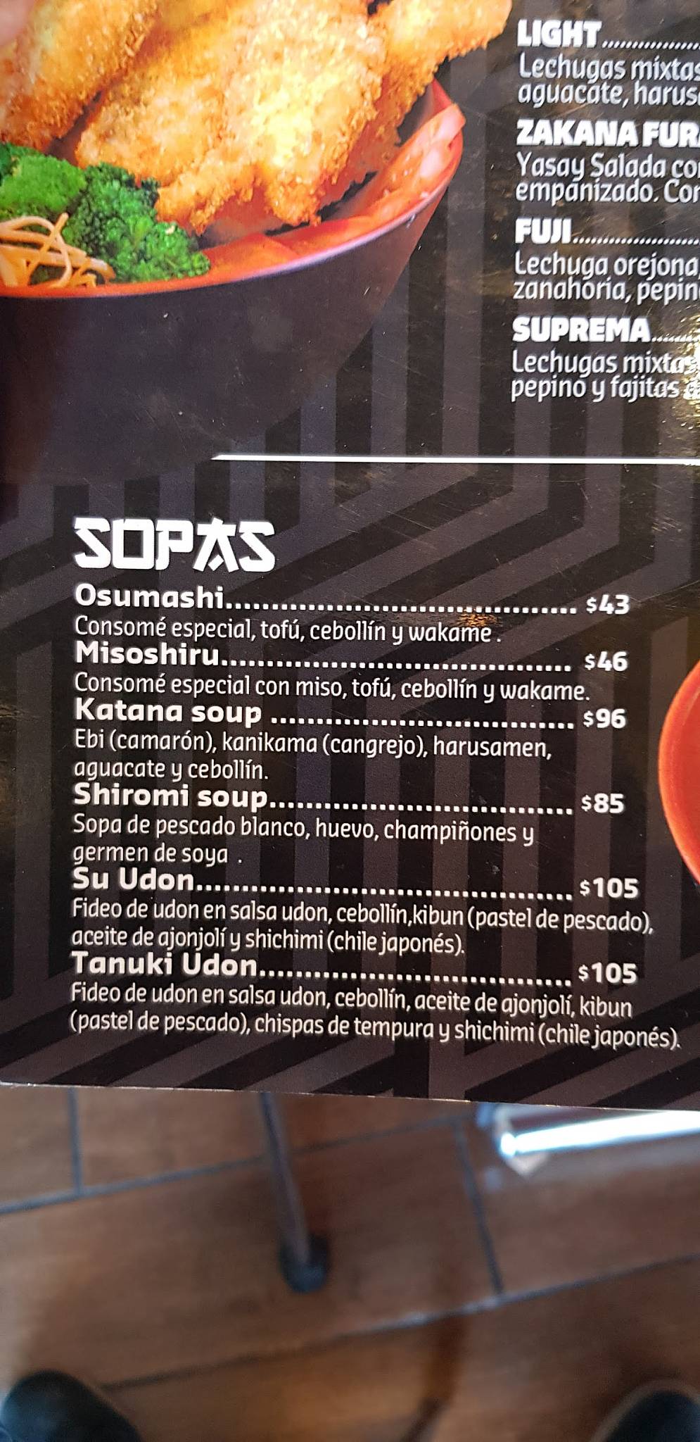 Carta del restaurante Kapital Sushi Zacatecas, Guadalupe
