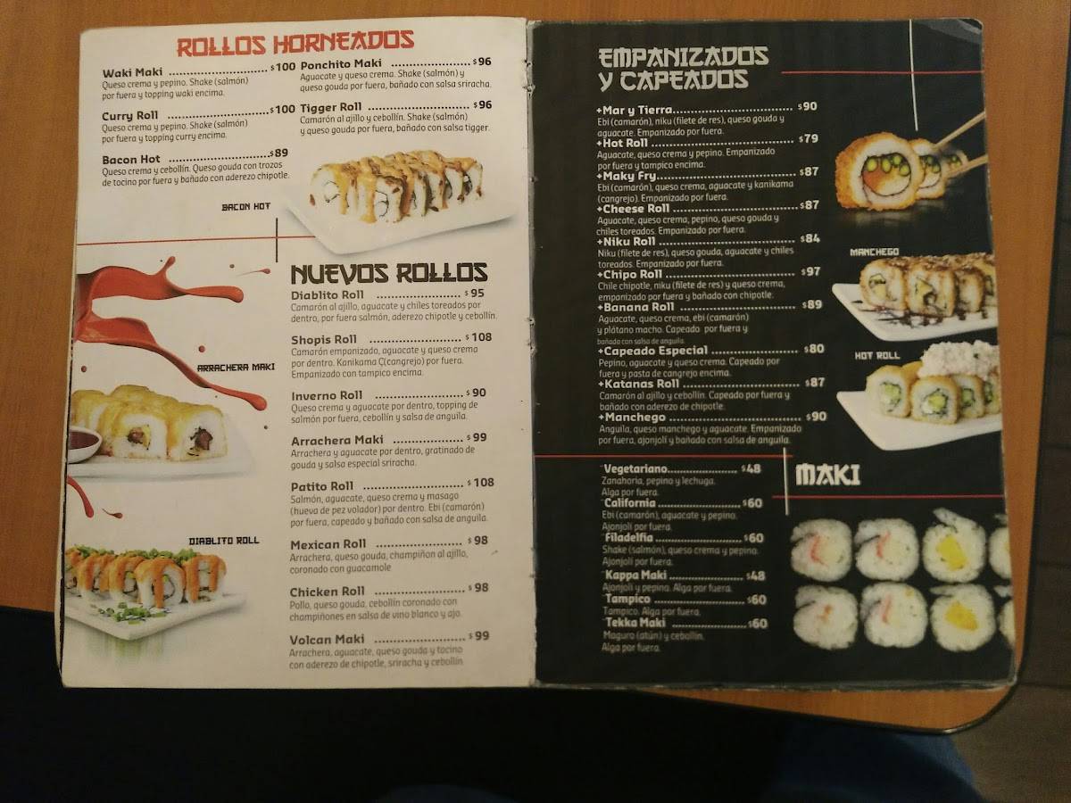 Carta del restaurante Kapital Sushi Zacatecas, Guadalupe