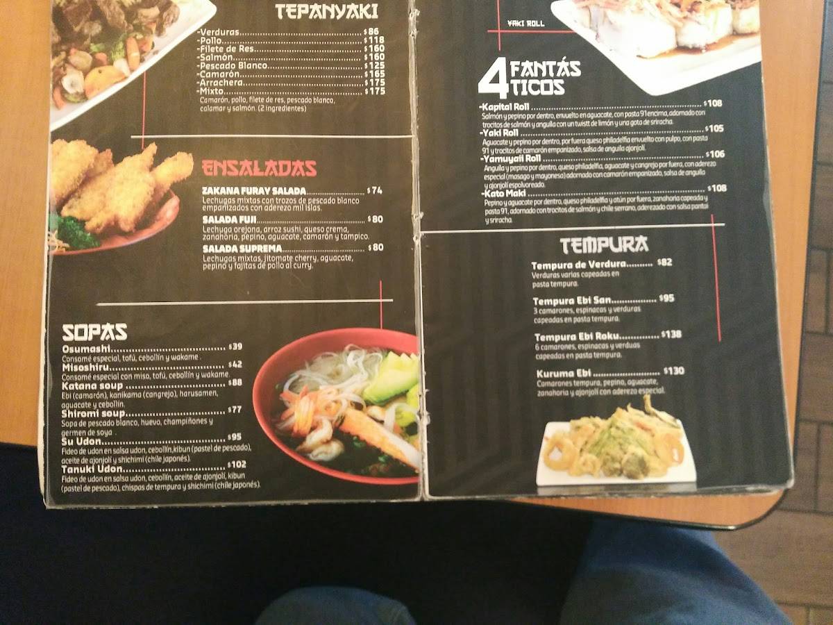 Carta del restaurante Kapital Sushi Zacatecas, Guadalupe