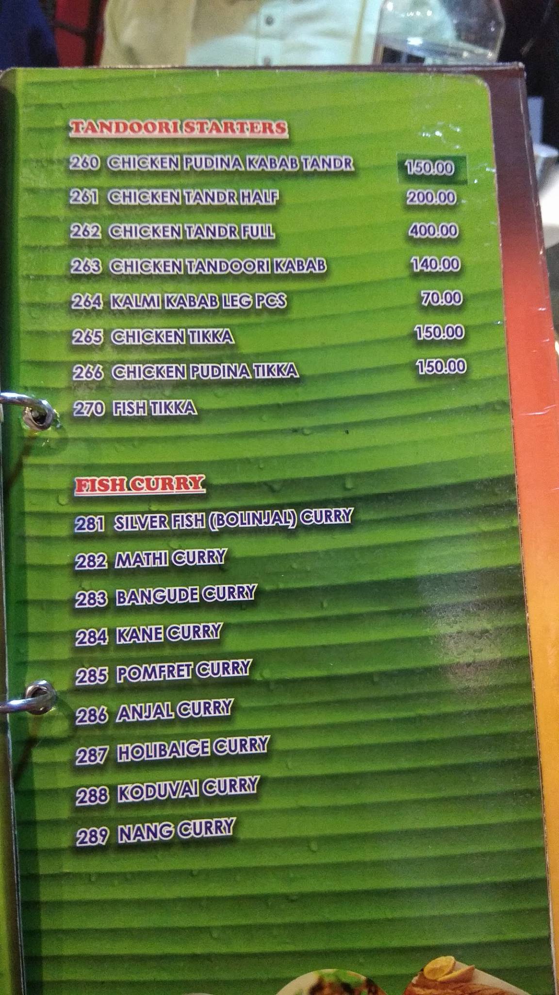 Menu at Karavali Grand, Bengaluru, 79. 11th cross