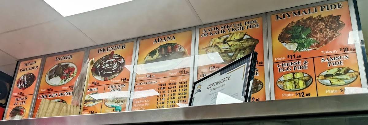 Menu at Katik Turkish Take Away fast food, Campbellfield