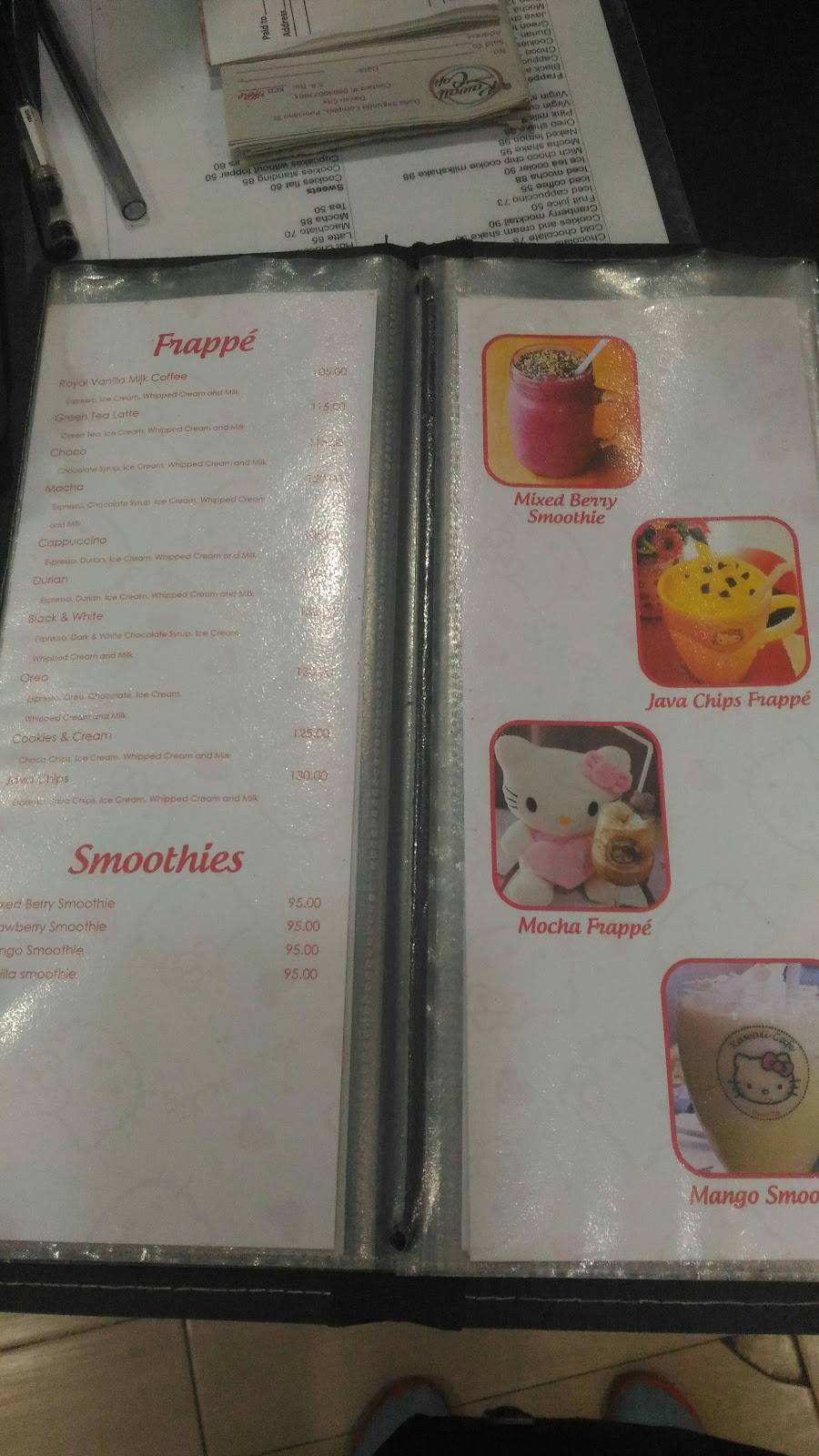 Carta de Kawaii Café Davao, Dávao