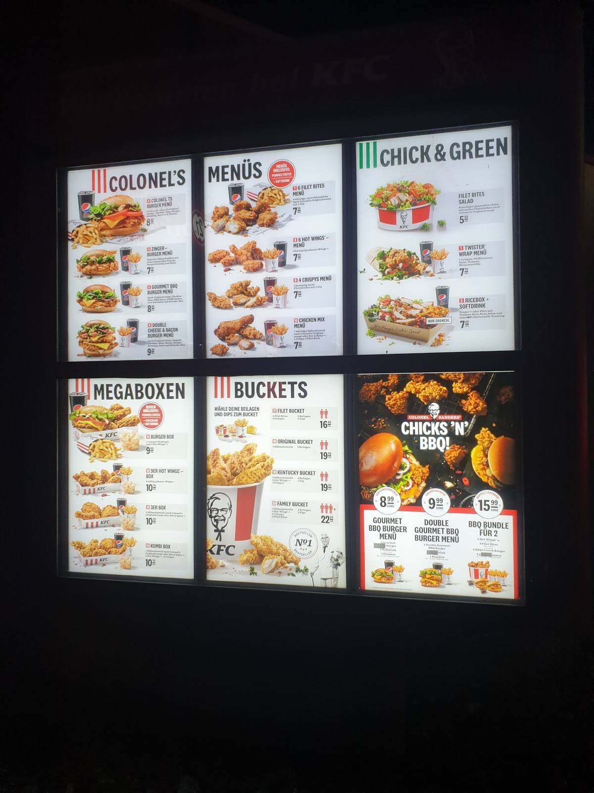 Carta de comida rápida Kentucky Fried Chicken, Chemnitz, Haydnstraße 4