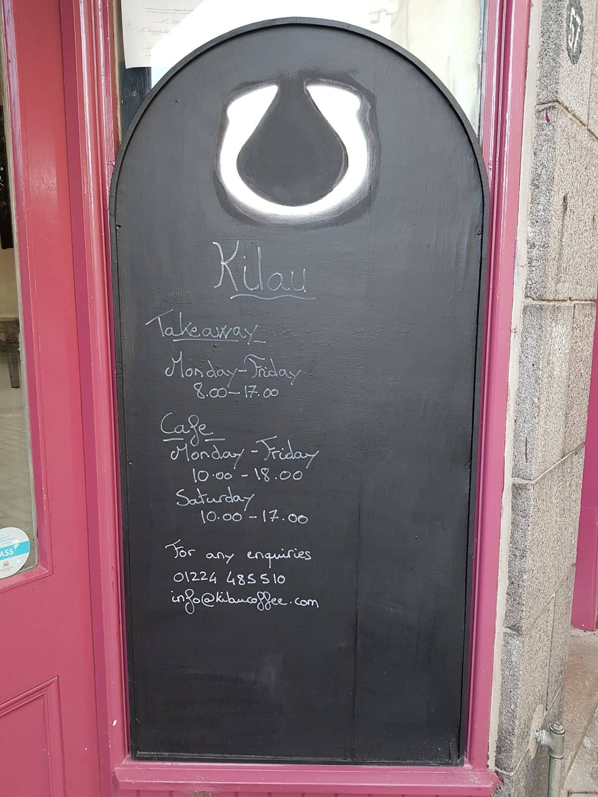 Menu at Kilau Coffee cafe, Aberdeen, 57-59 High St