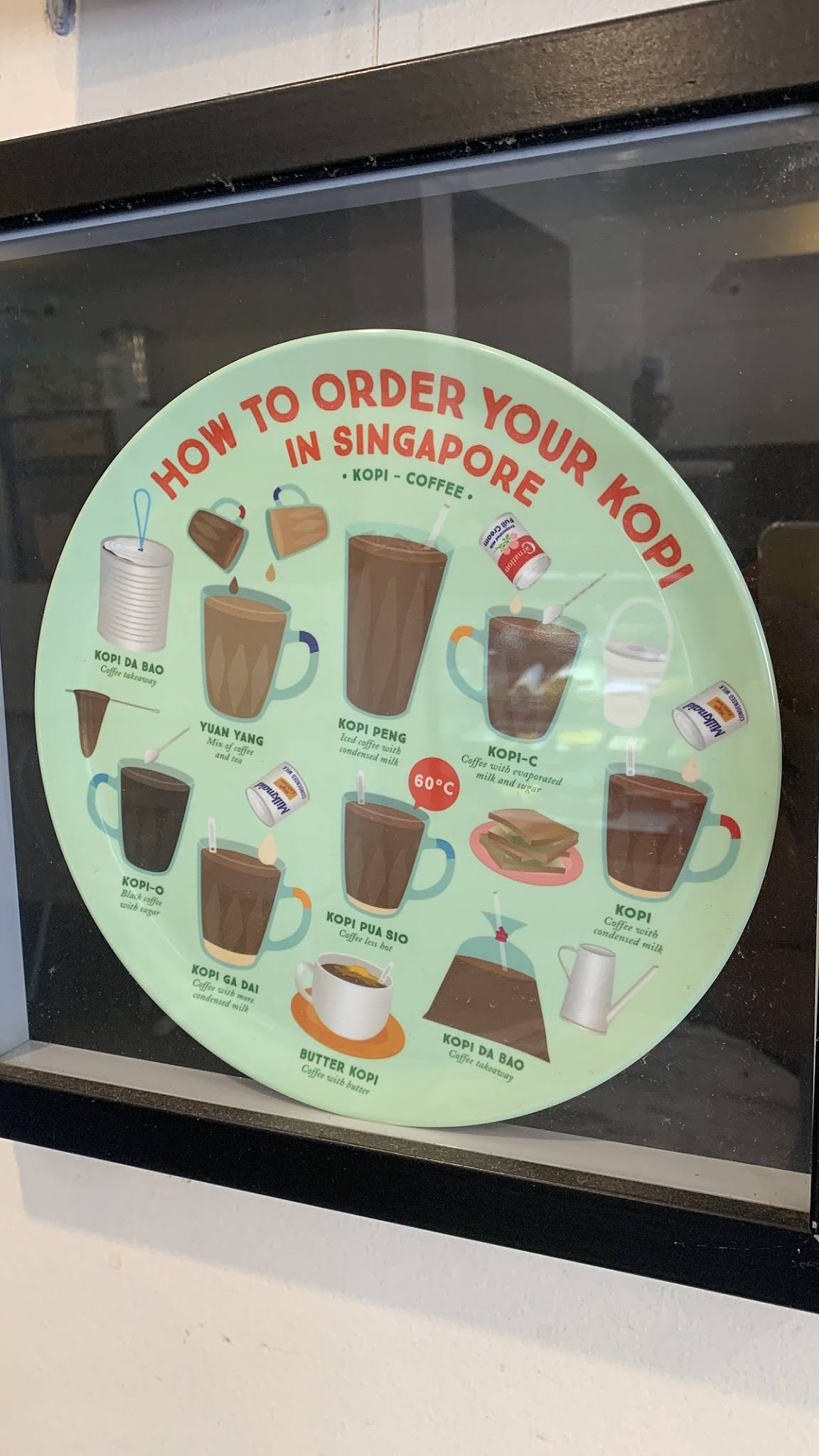 Menu at Kopi Stop cafe, Darwin City