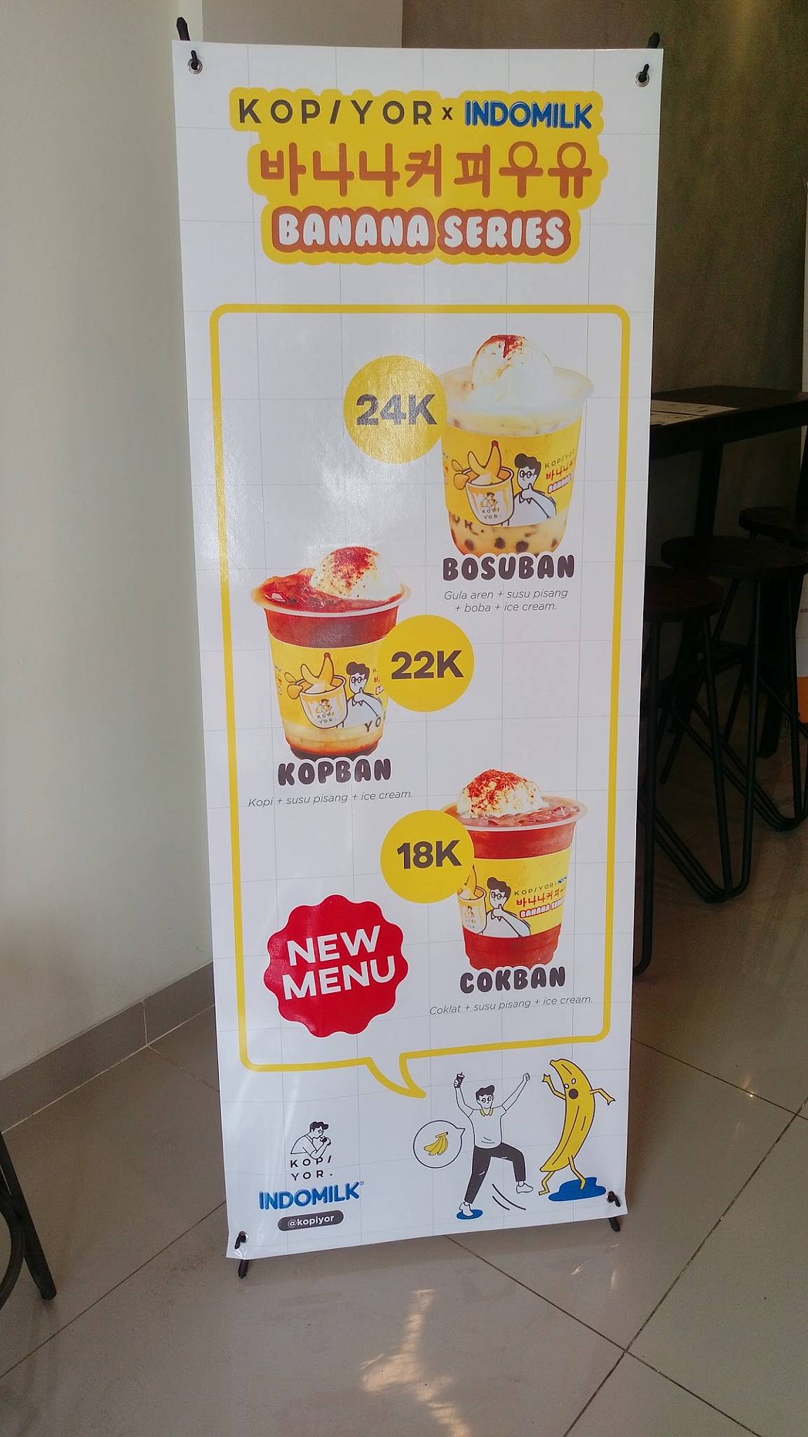 Menu at Kopiyor Jababeka cafe, Bekasi Regency