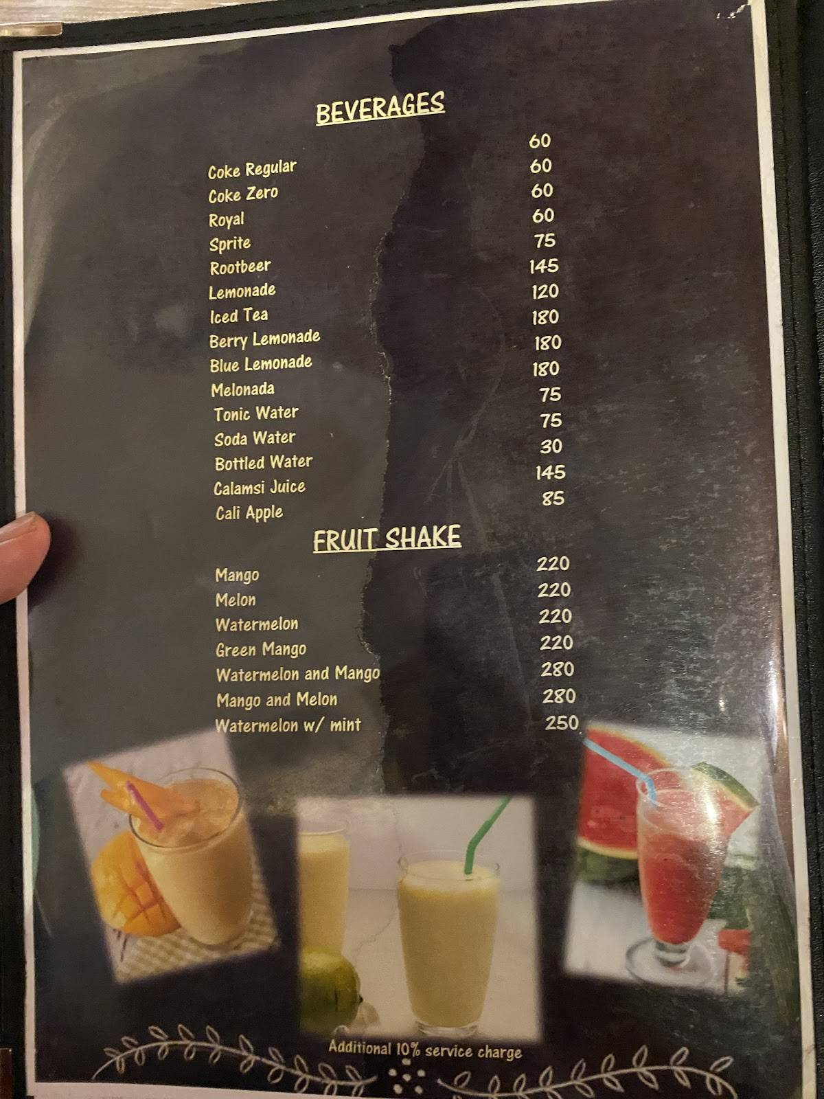 Menu at Kubli Cafe Bistro Silang, Silang