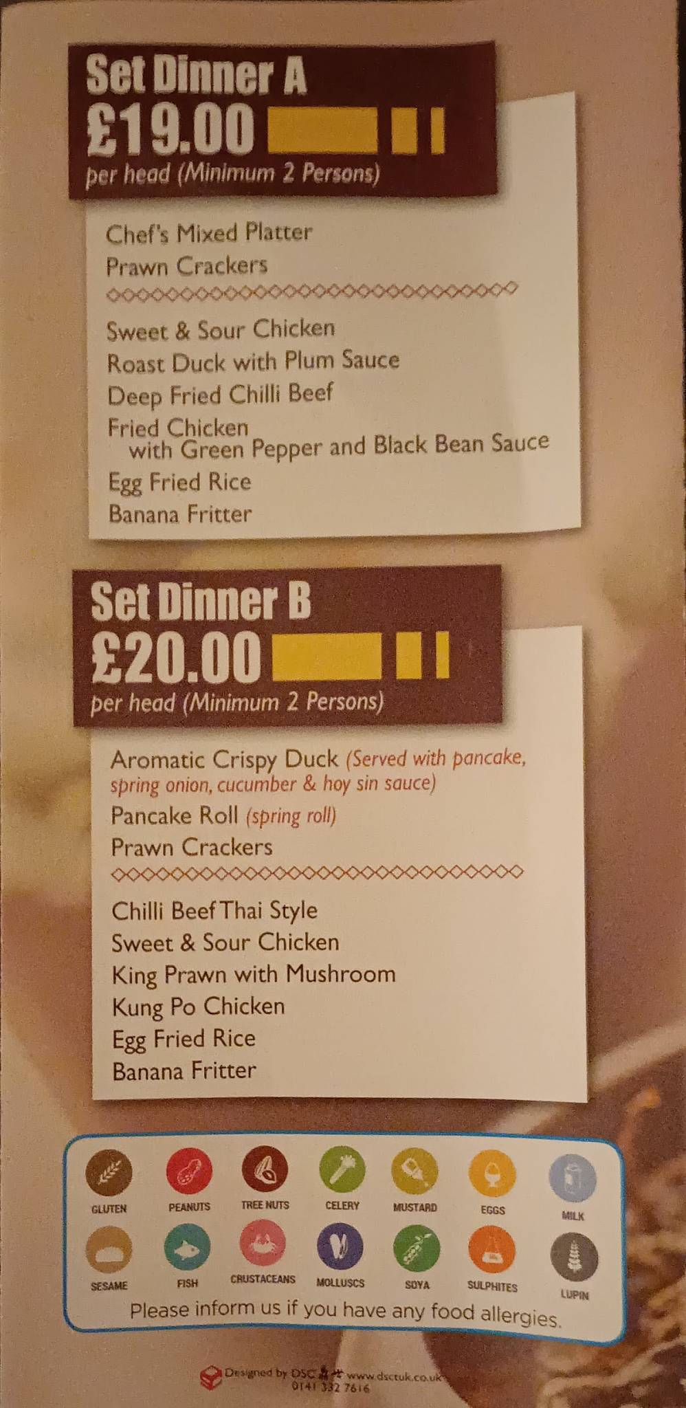 Menu at Kyle Chinese Takeaway fast food, Kyle of Lochalsh, Main St