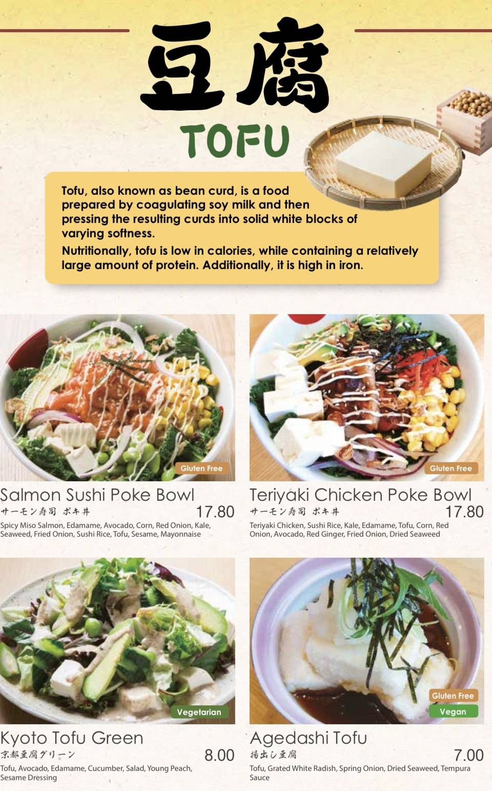 Menu at Kyoto Cafe, Ringwood, 175 Maroondah Hwy