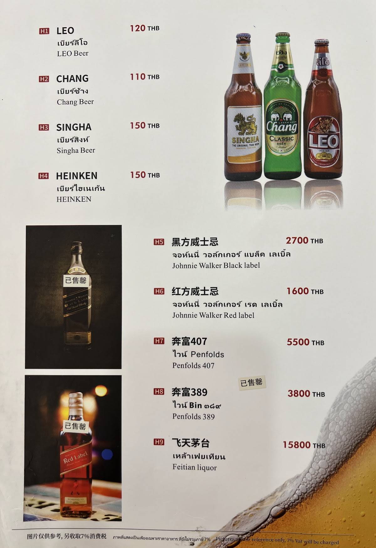 Menu at LT FISH Restaurant CentralWorld, Bangkok