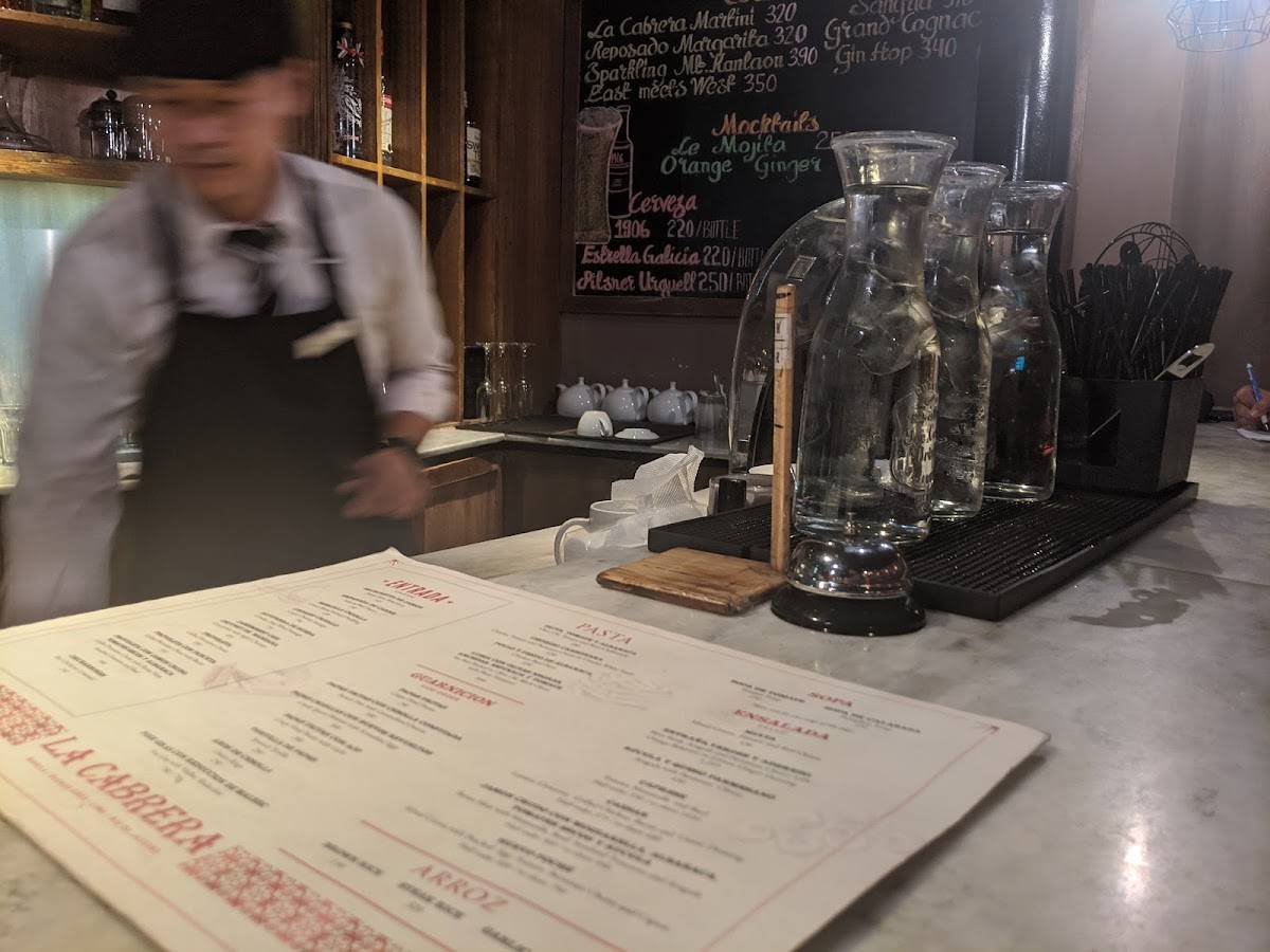 Menu at La Cabrera restaurant, Makati, H23G+46M