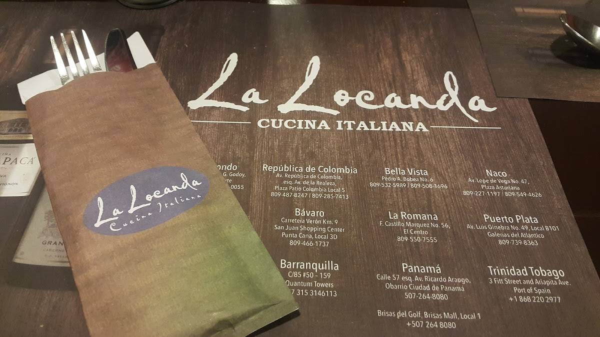 Carta del restaurante La Locanda - Bella Vista, Santo Domingo, 2 local