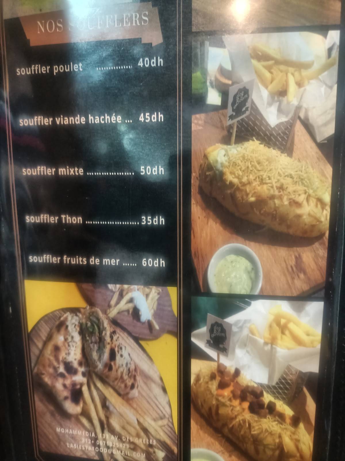 Menu au La Siesta Food restaurant, Mohammedia