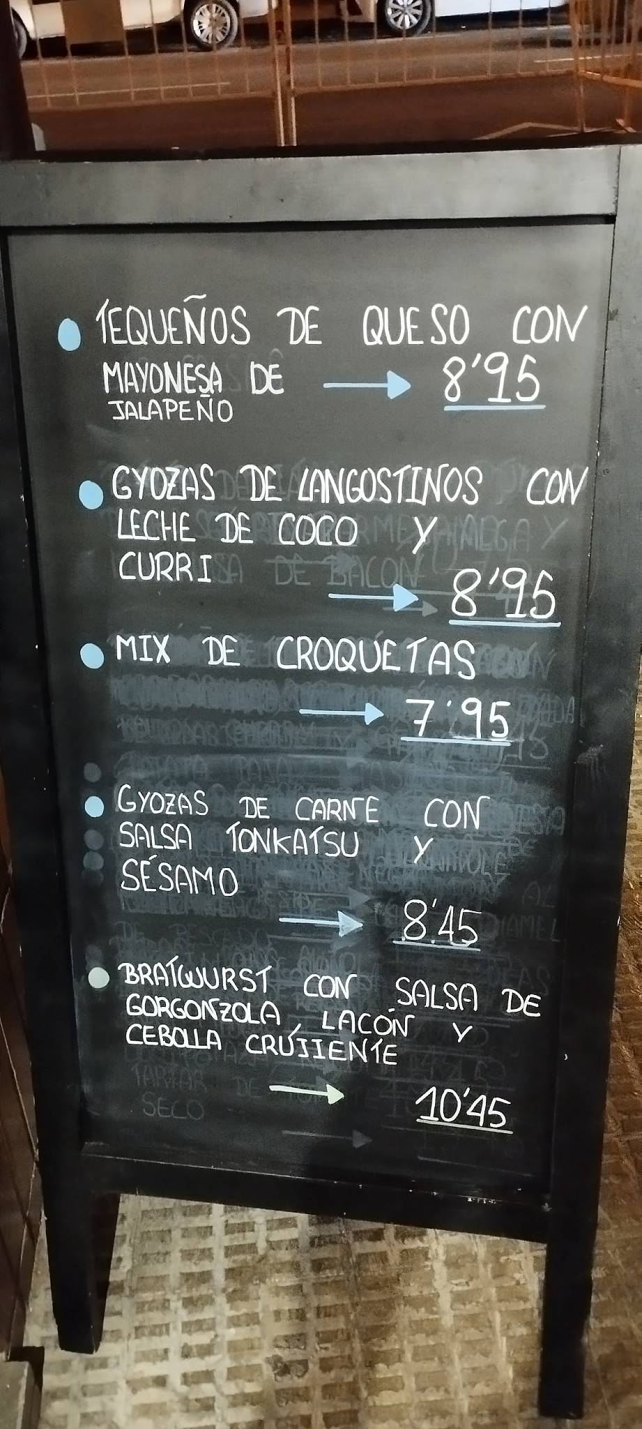 Carta del restaurante La Taberna del Nómada, Reus