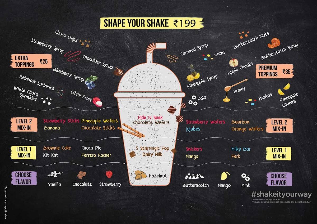 Menu at Lakshmi Enterprise (Master Franschise - The Thick Shake Factory ...