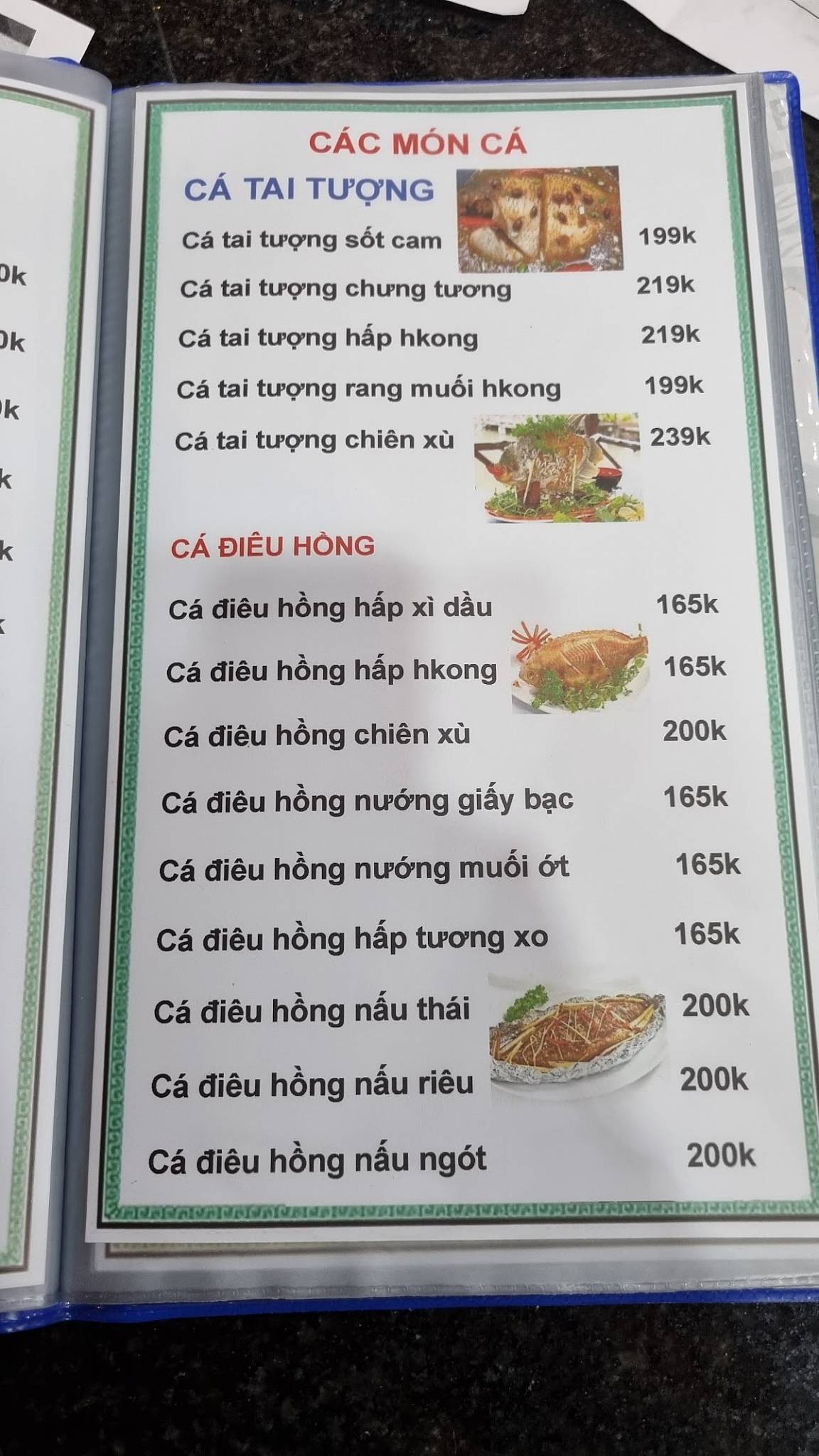Menu at Làng Nướng Tây Nam Bộ restaurant, Ho Chi Minh City, Đươngg