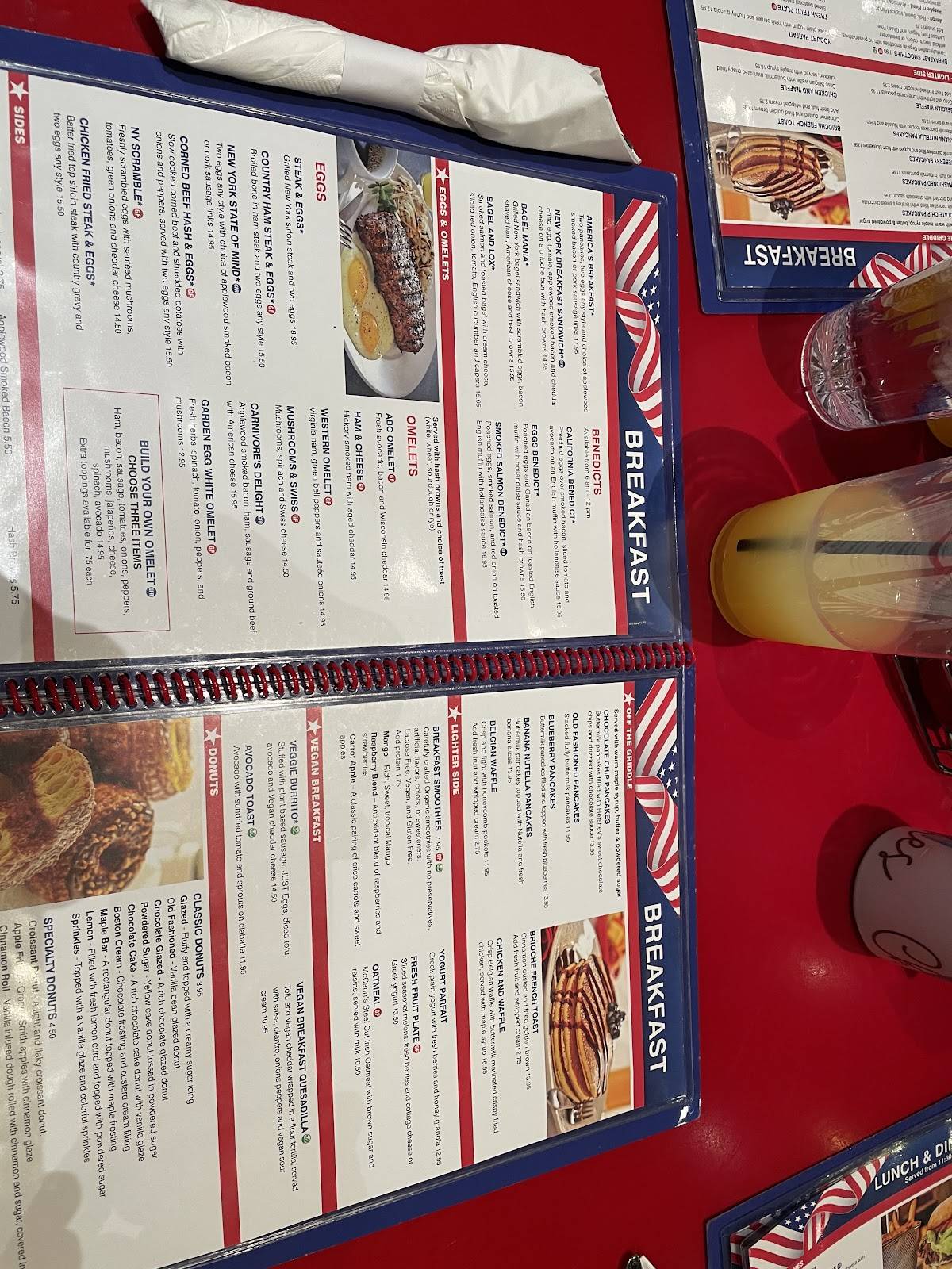 Menu at Americana Restaurant, Las Vegas