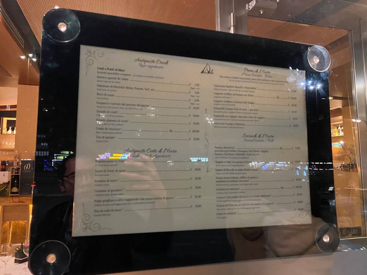Menu da Ristorante Le Vele, Roma, Piazza Pio XI