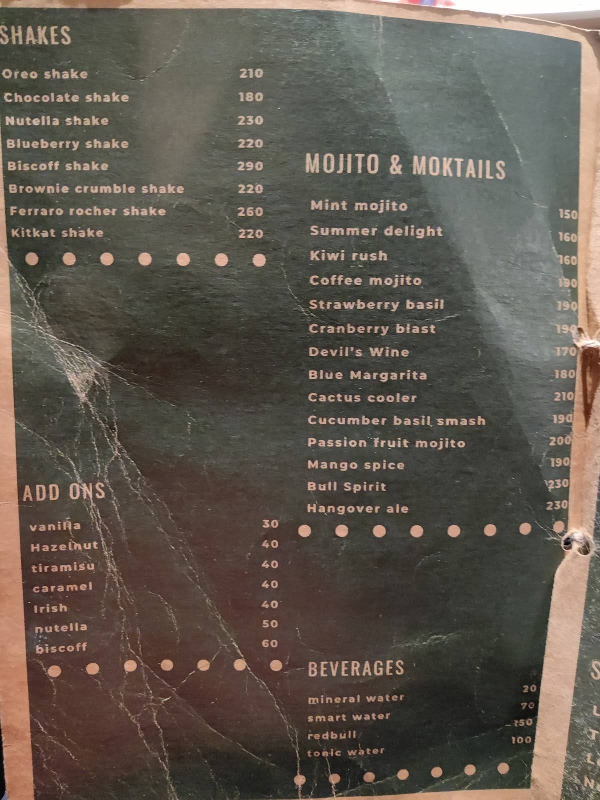 Menu at The Leaf Cafe, Surat, Sunrise Enclave