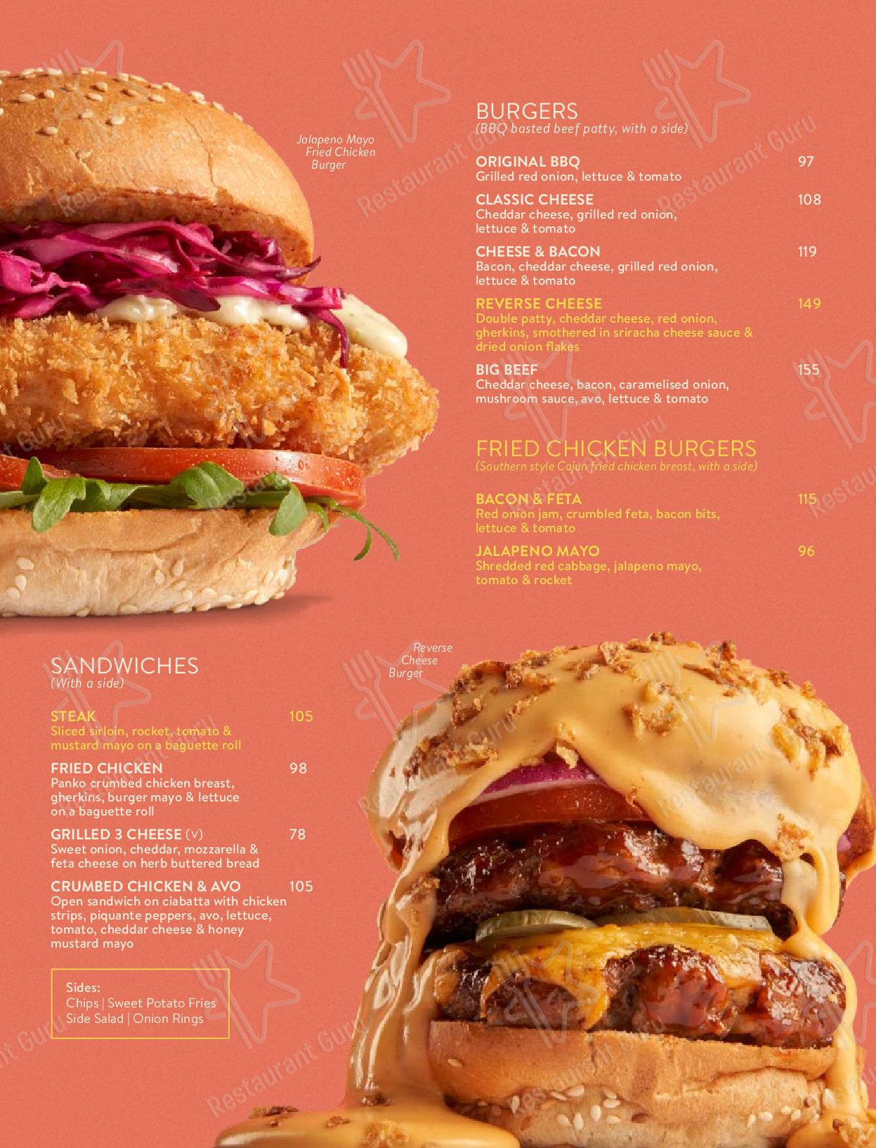 Menu at Lily restaurant, Kempton Park