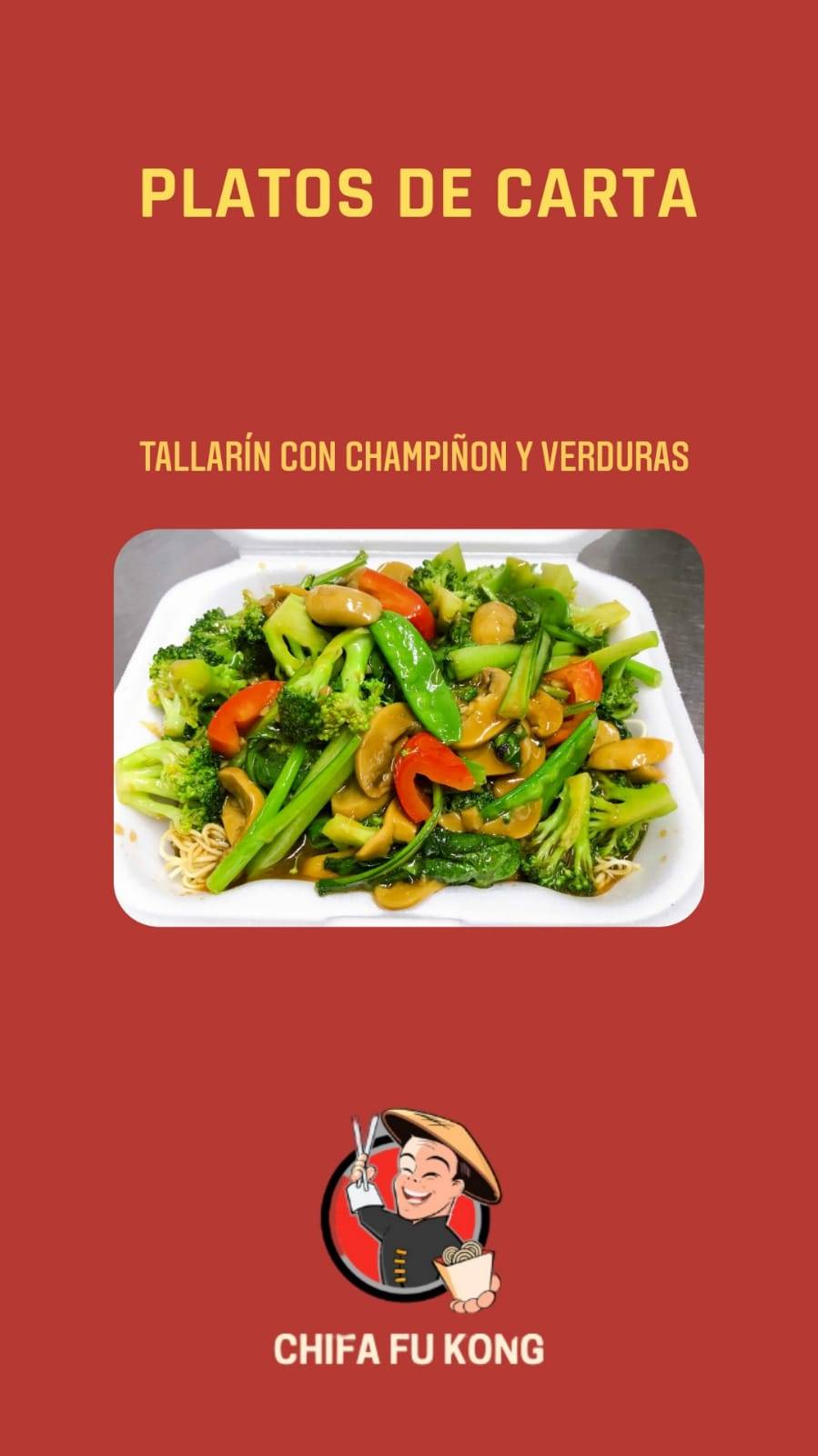 Carta del restaurante Chifa Fu Kong, Pueblo Libre