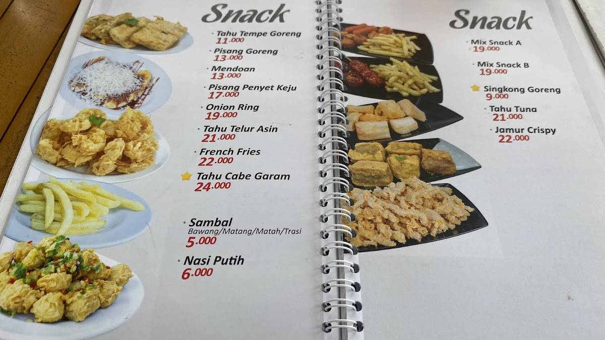 Menu at Limasan Klampox restaurant, Maguwoharjo