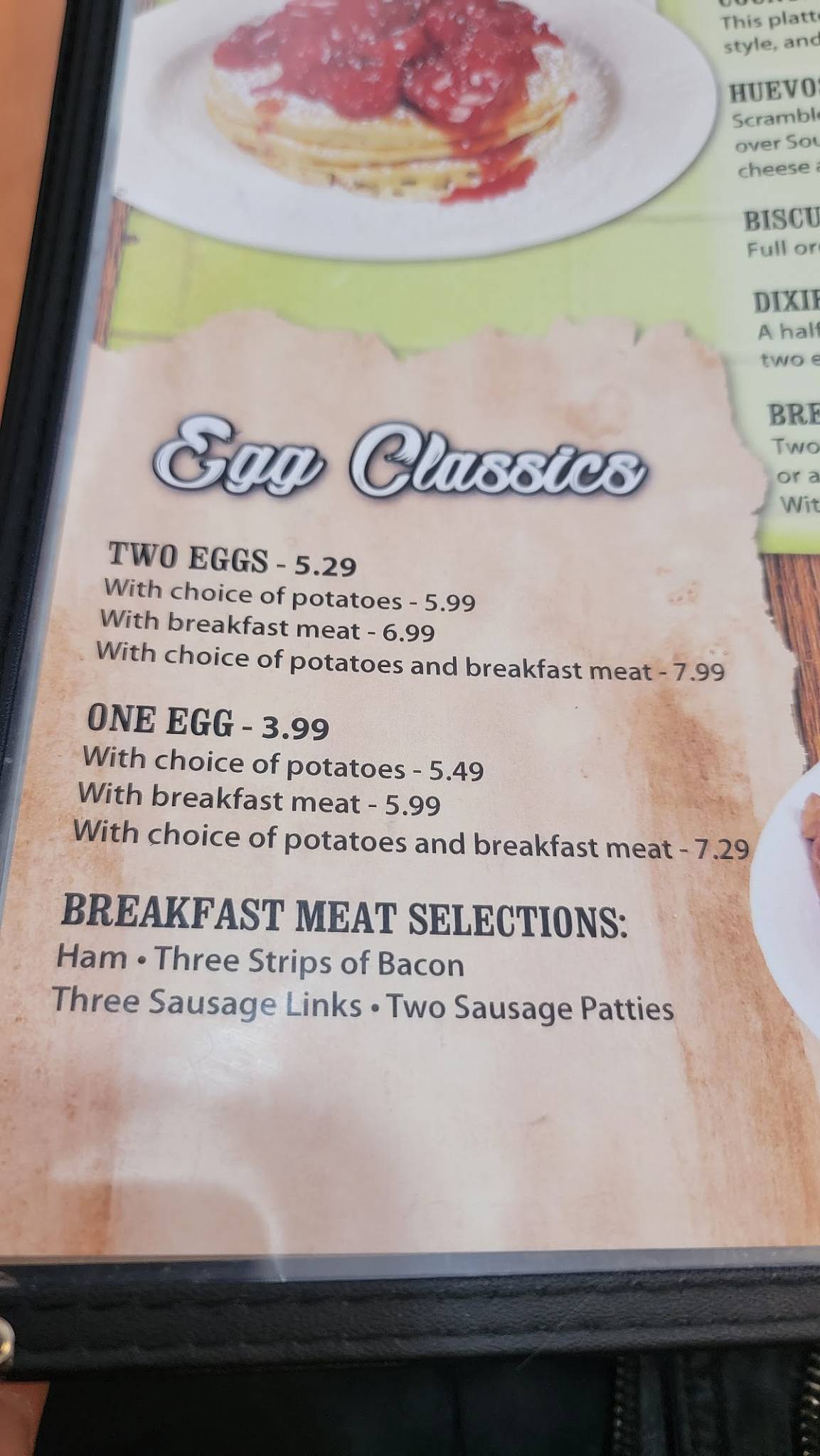 Menu at Lincoln Square Family Restaurant, Elwood