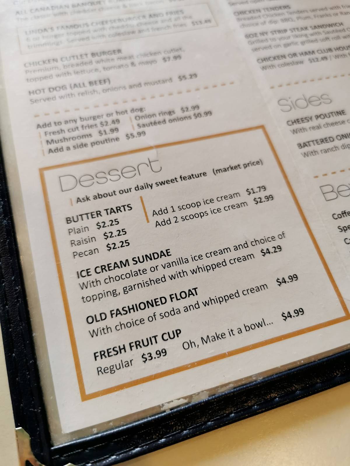Menu at Linda's Eating Place & Coffee Shop restaurant, Midhurst ...