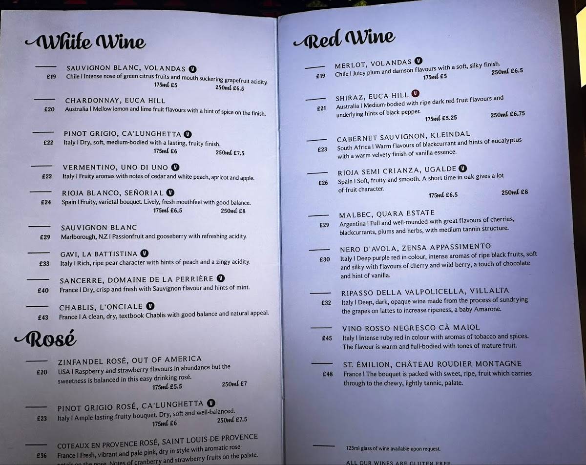Menu at Linguine Restaurant Hainault, Chigwell